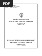 PROPOSAL PERMOHONAN REHAB BANGUNAN SEKOLAH | PDF