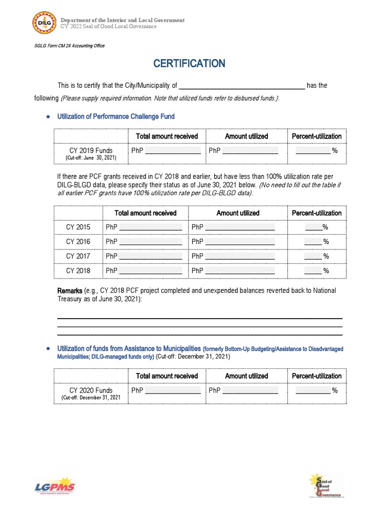 Form 2A-2N - Certifications - CM | PDF | Wheelchair