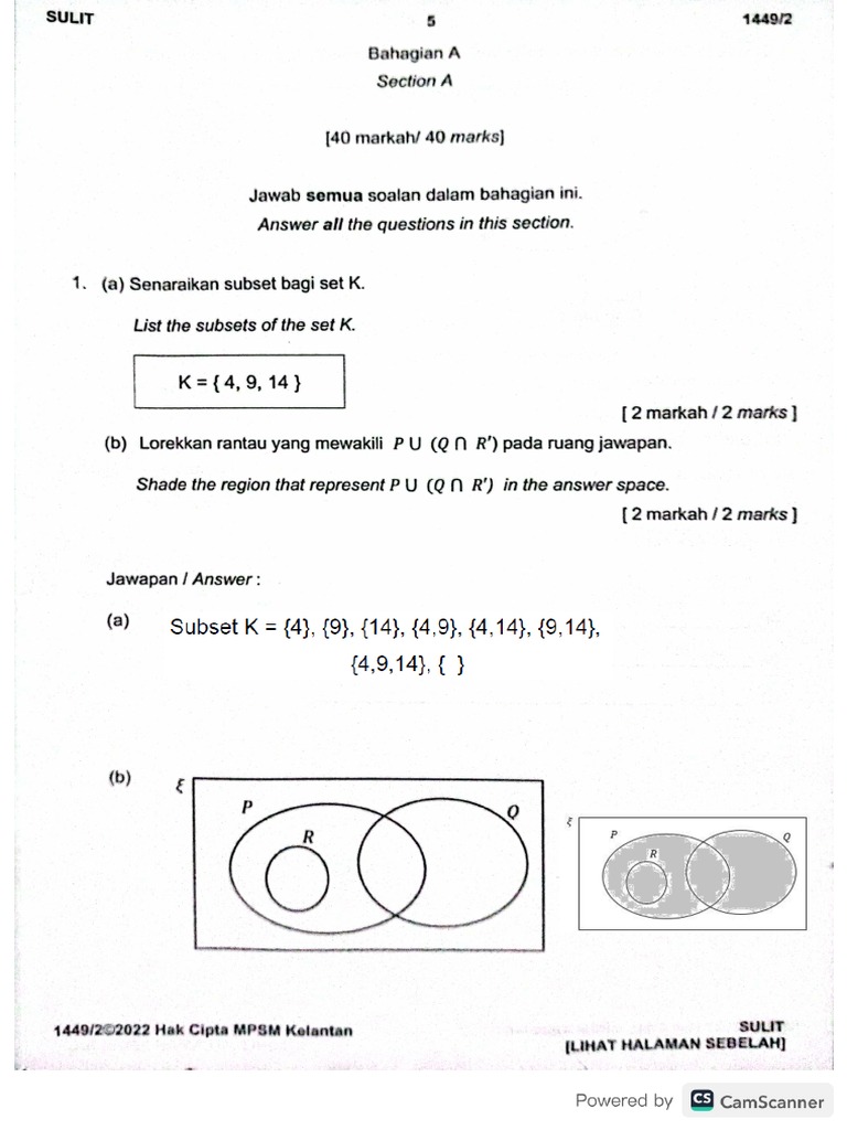 Percubaan Kelantan k2 2022-5 BAIDURI | PDF