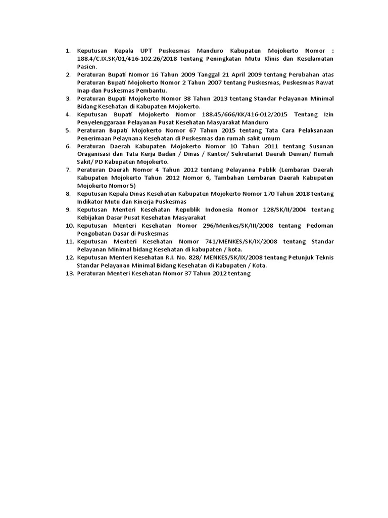 Referensi SK | PDF | Pengembangan Diri