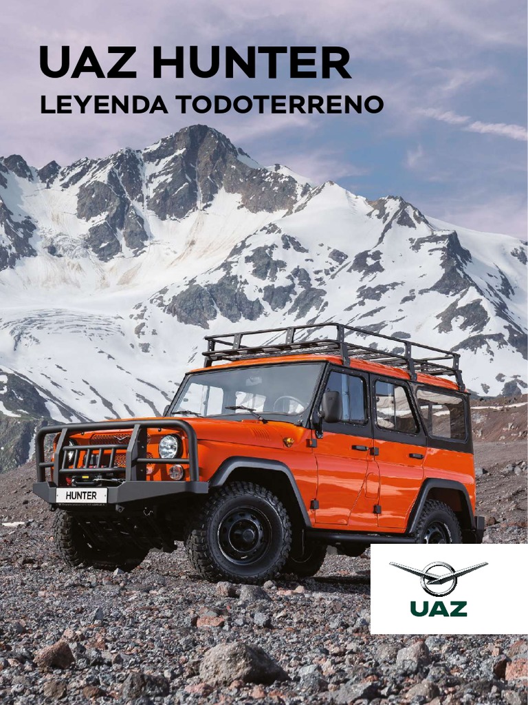 Uaz Hunter Brochure SP 290722 | PDF | Eje | Tracción en las cuatro ruedas