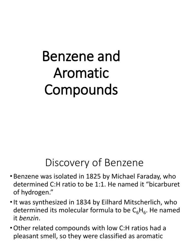Benzene | PDF | Benzene | Aromaticity