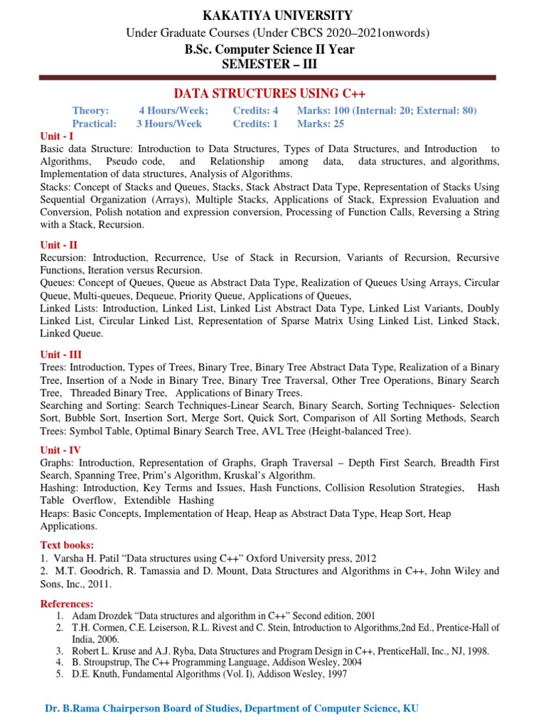 BSC CS III Semester | PDF | Computer Science | Computer Data