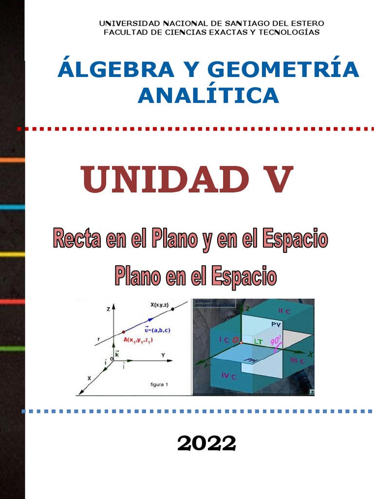 Unidad #5 - RECTA EN EL PLANO Y EN EL ESPACIO - PLANO EN EL ESPACIO | Descargar gratis PDF ...