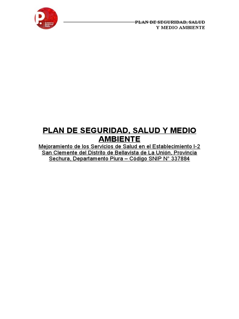 MD Plan de Seguridad | PDF | Encendiendo | Primeros auxilios