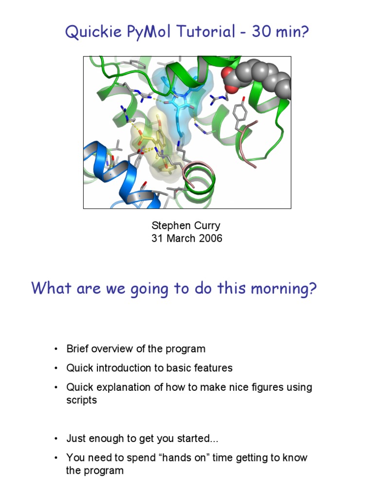 Pymol Tutorial Pdf Menu Computing Window Computing