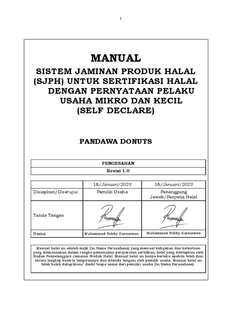Tugas Manual SJPH Muhammad Robby Kurniawan | PDF