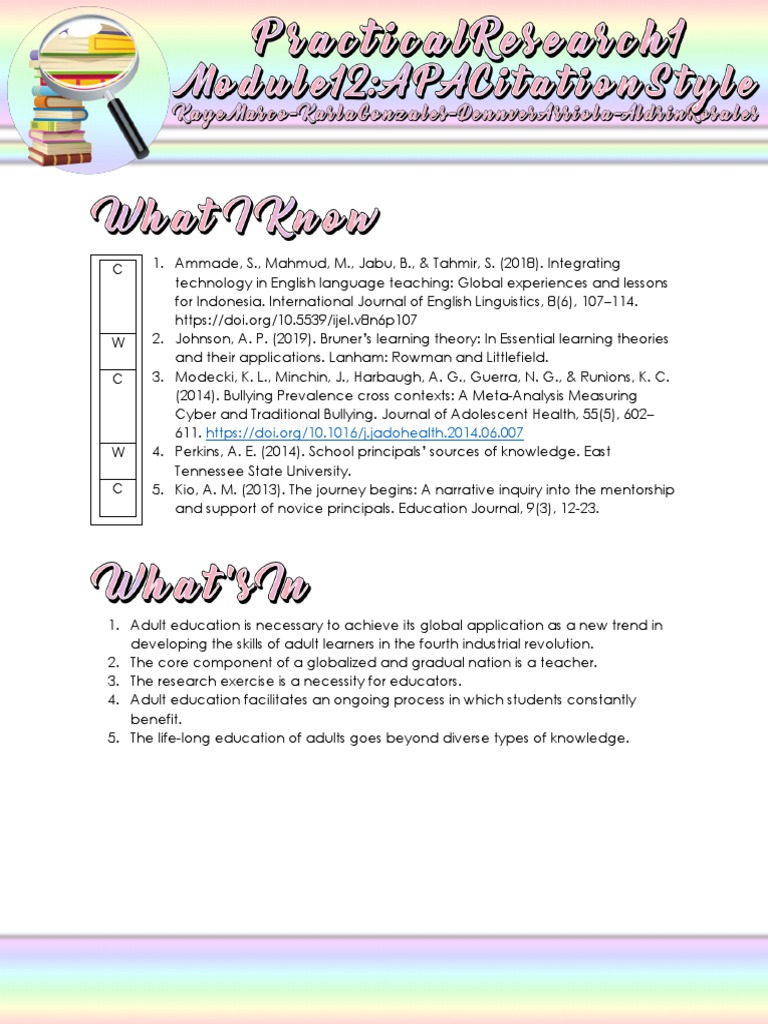 Module 12 | PDF | Learning Theory (Education) | Cognition