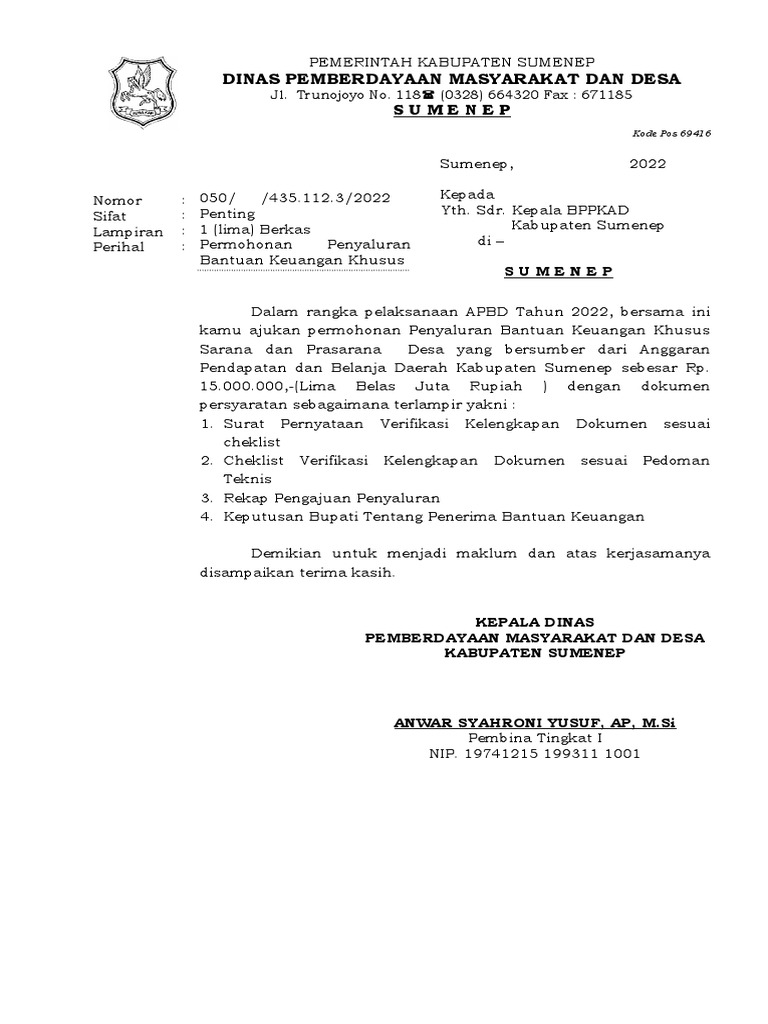 Pengantar Kabupaten Proposal Jamu | PDF