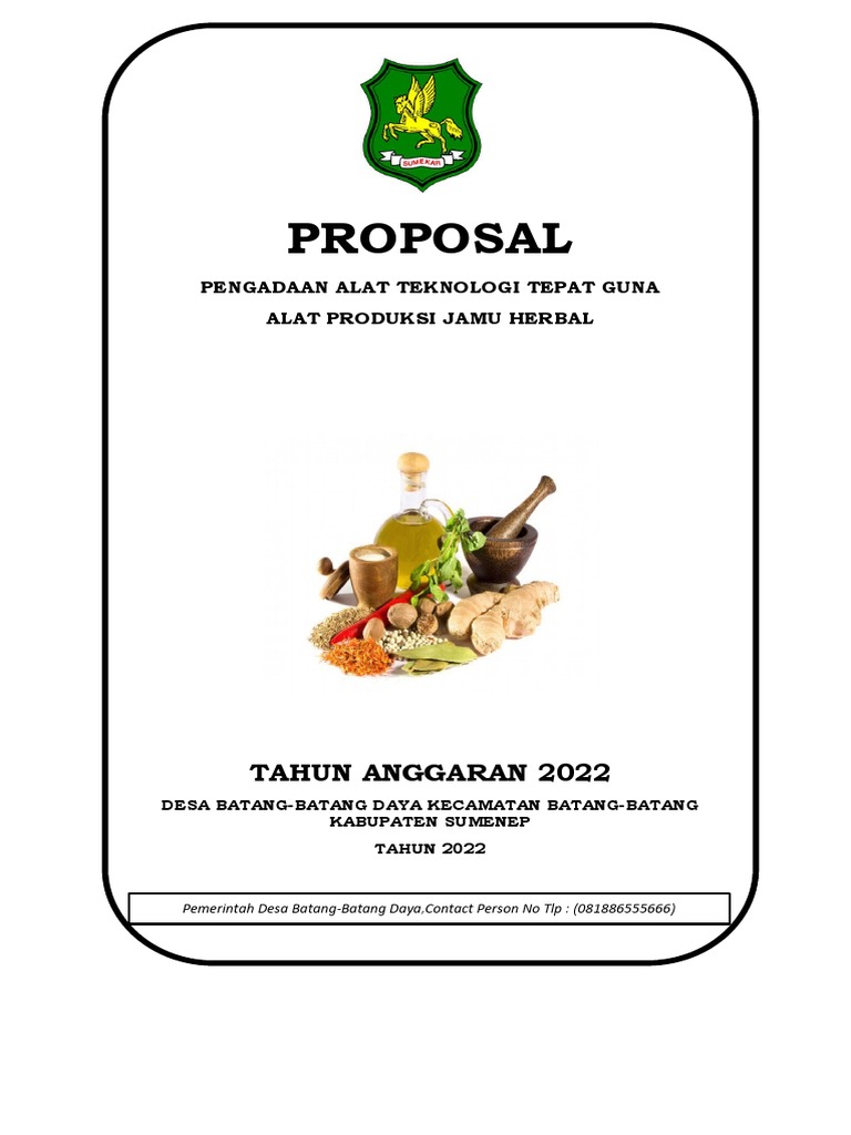 PROPOSAL Jamu Herbal. Rev | PDF