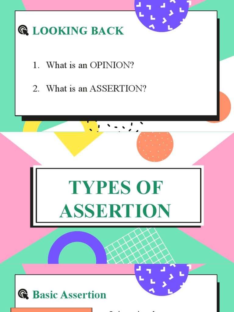 Types Of Assertion Download Free Pdf Human Communication Psychology