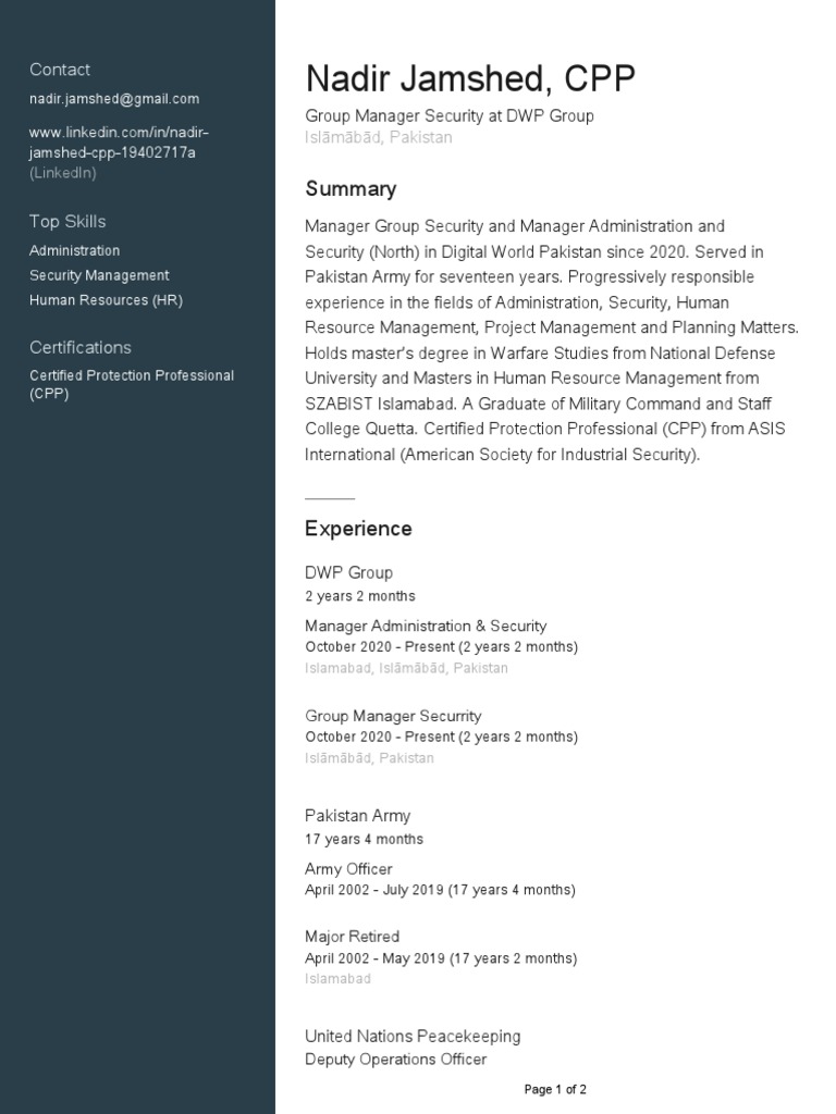 Security Profile | PDF | International Relations | Securities