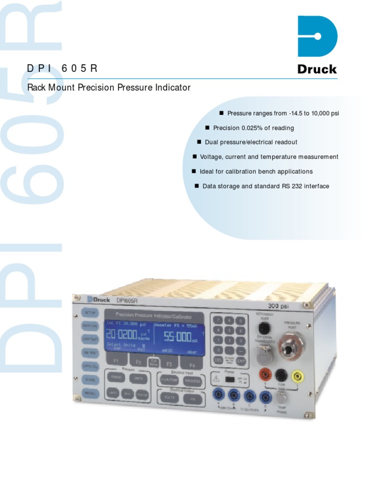 Dpi 605 | PDF | Calibration | Electrical Engineering