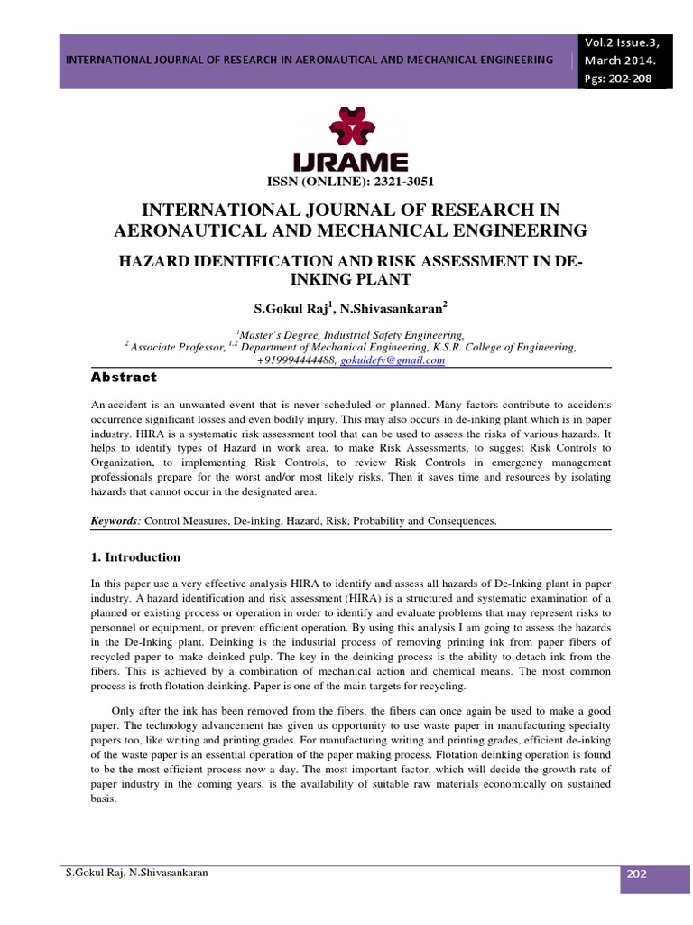 Hazard Identification and Risk Assessment | PDF | Risk | Personal ...