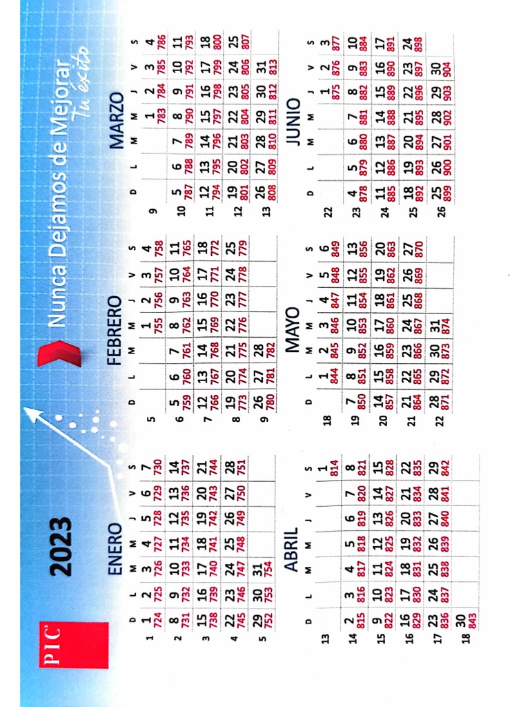 Calendario PIC, de Pig | PDF