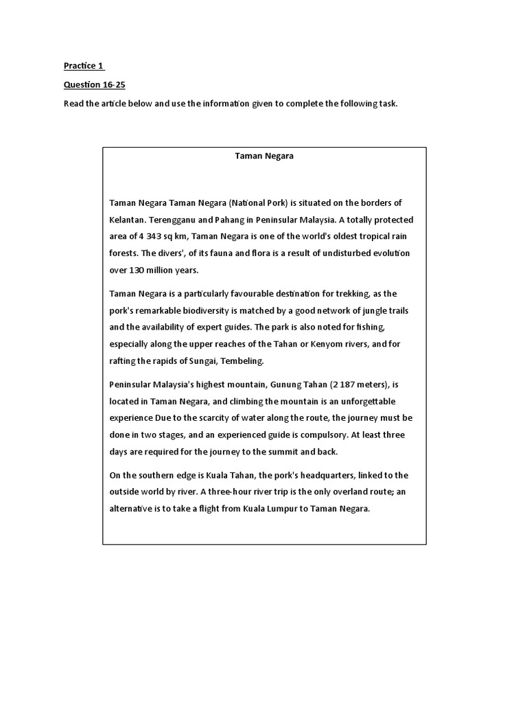 ENGLISH ODL MODULE 2 Form 1 MARCH 1 | PDF