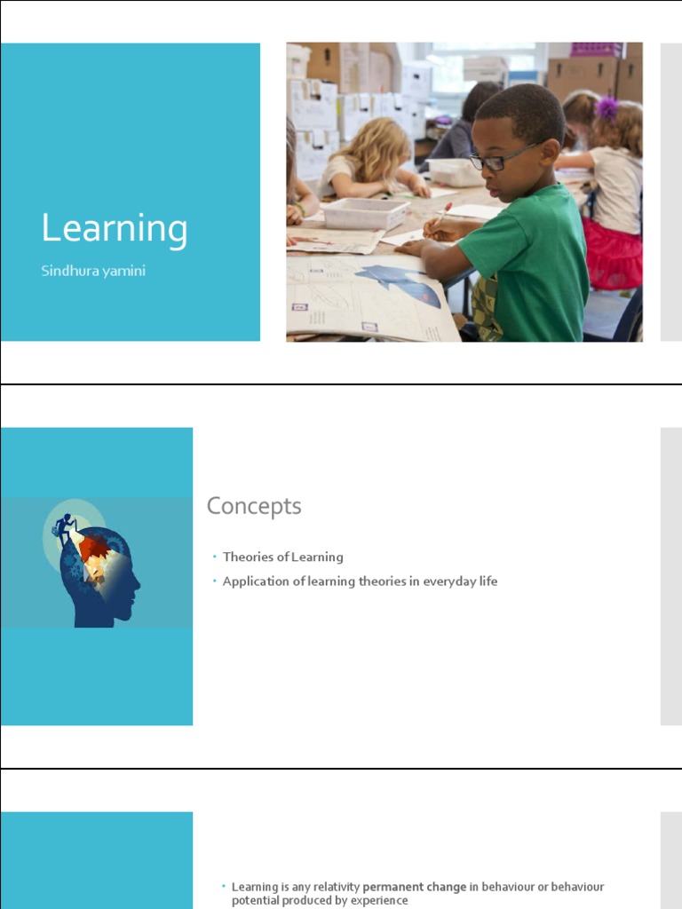 Learning Theories and Applications | PDF | Classical Conditioning ...