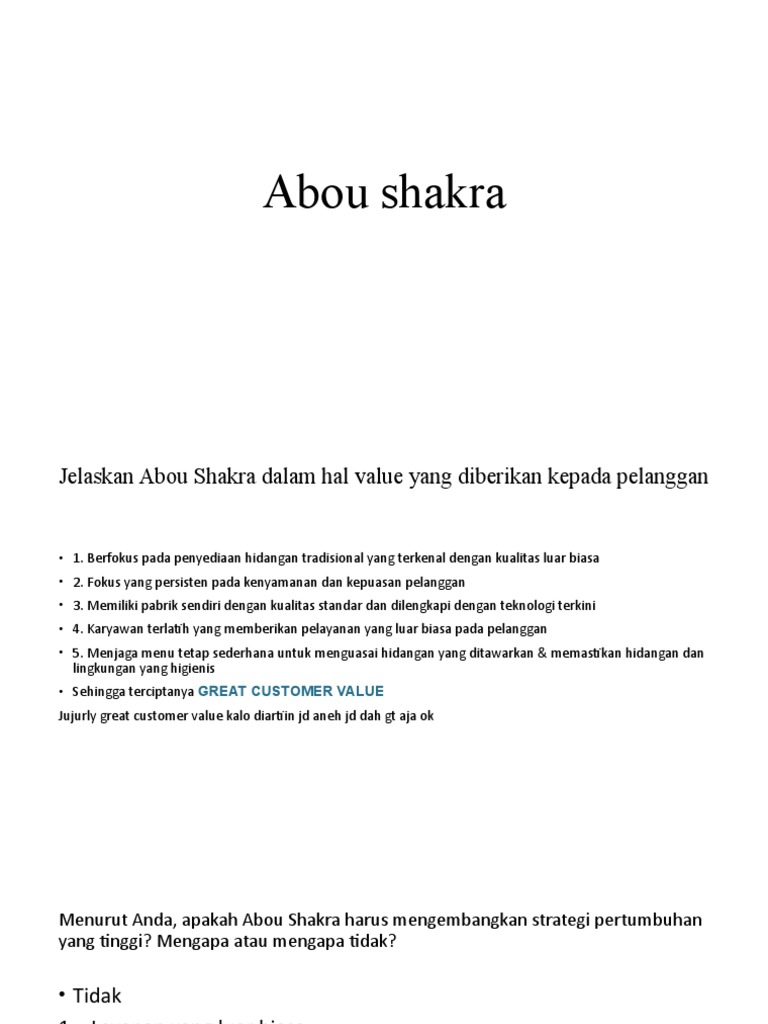 Abou Shakra | PDF