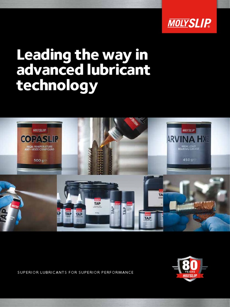 Molyslip Maintenance-Brochure | PDF | Lubricant | Materials