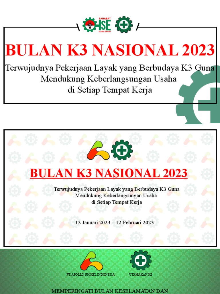 Desain Spanduk Bulan K3 Nasional by Aswar Ewin | PDF