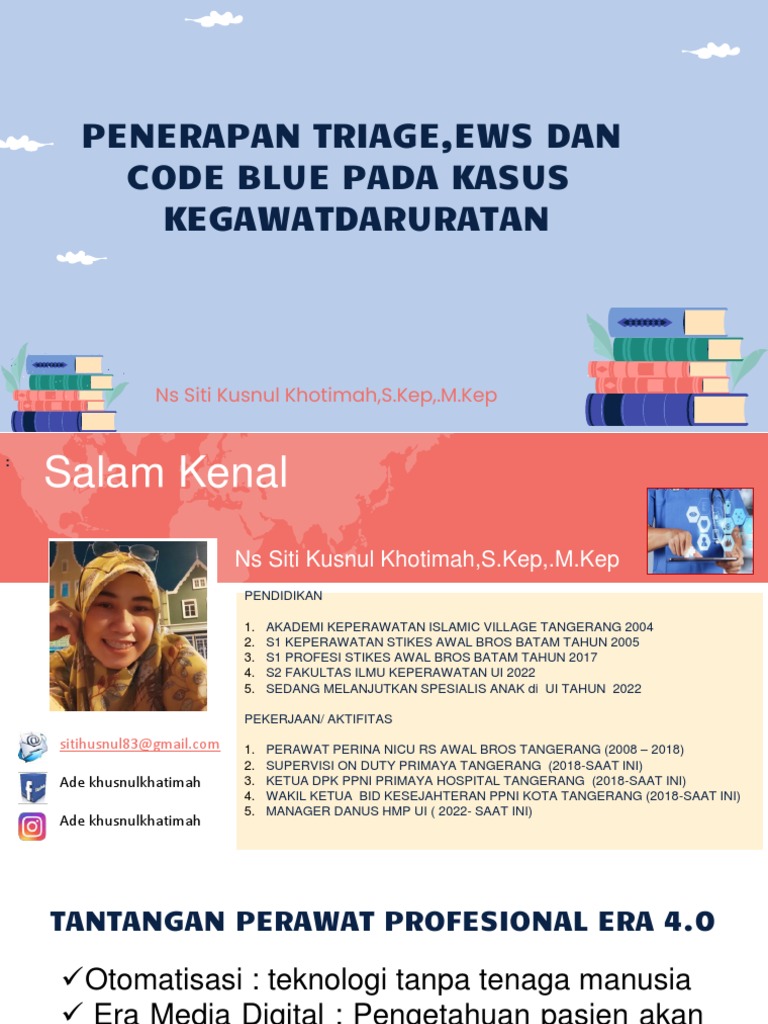 Triage dan EWS dalam Keperawatan Gawat Darurat | PDF