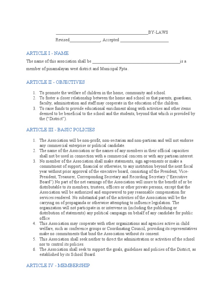 BY Laws | PDF | Budget | Board Of Directors