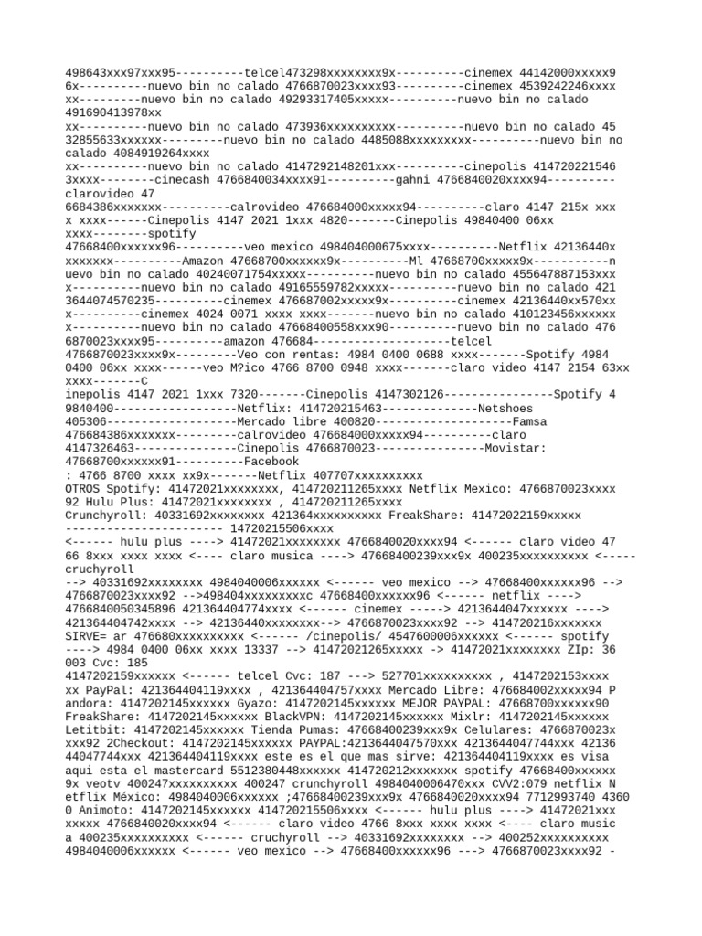 Lista Full BINS | PDF | Empresas