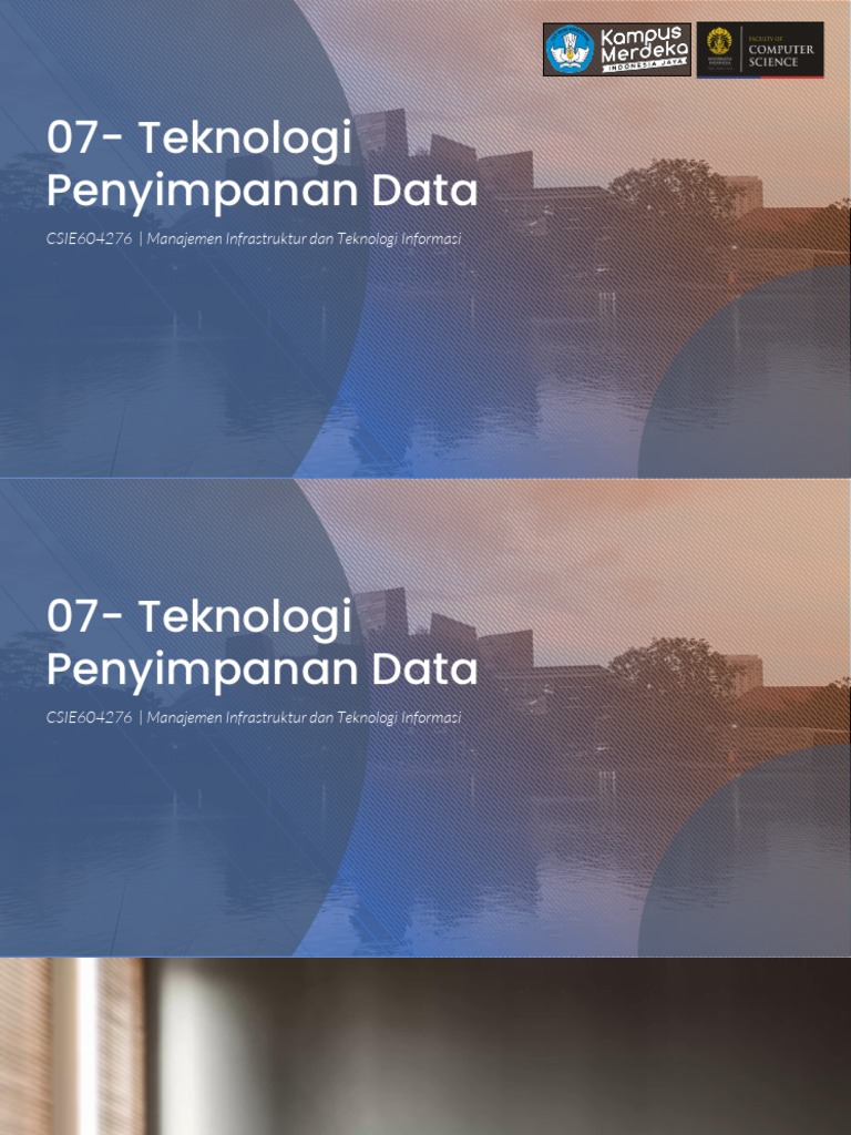 07 Teknologi Penyimpanan Data | PDF