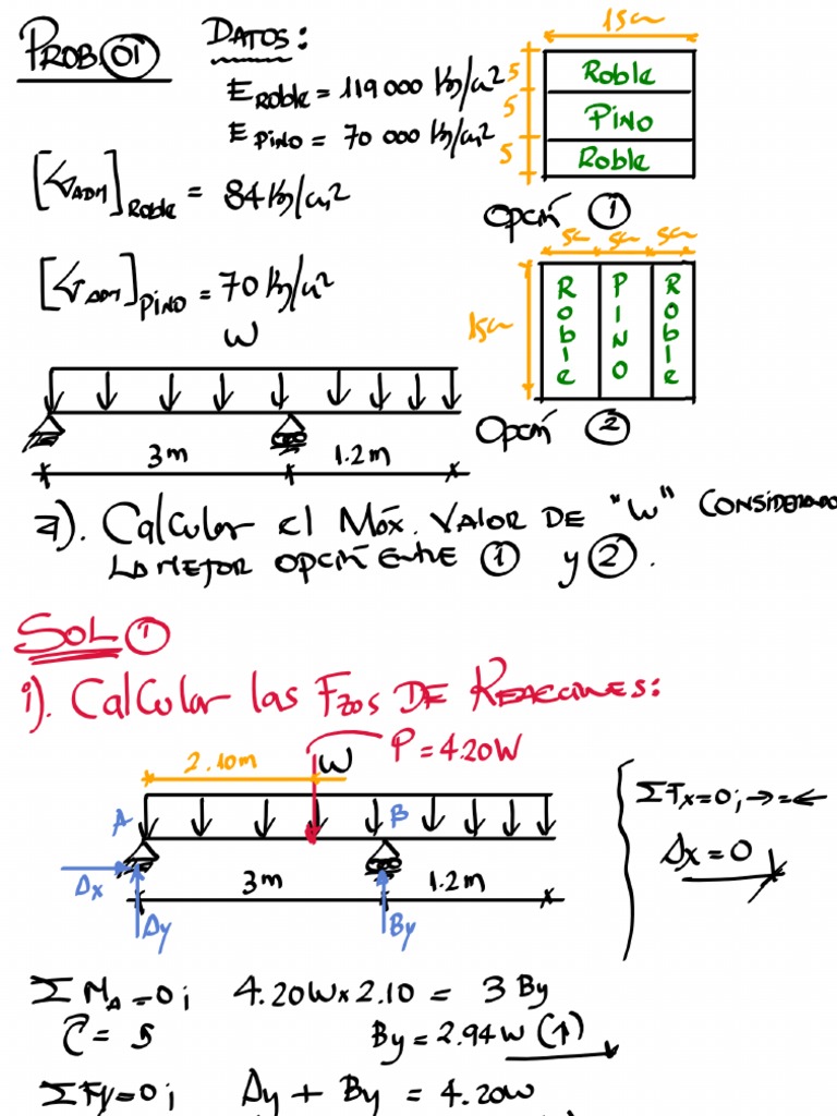 Ejemplo de Flexión Compuesta 2 | PDF