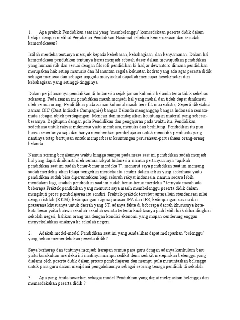 Filosofi Pendidikan Topik 1 | PDF | Karier & Perkembangan