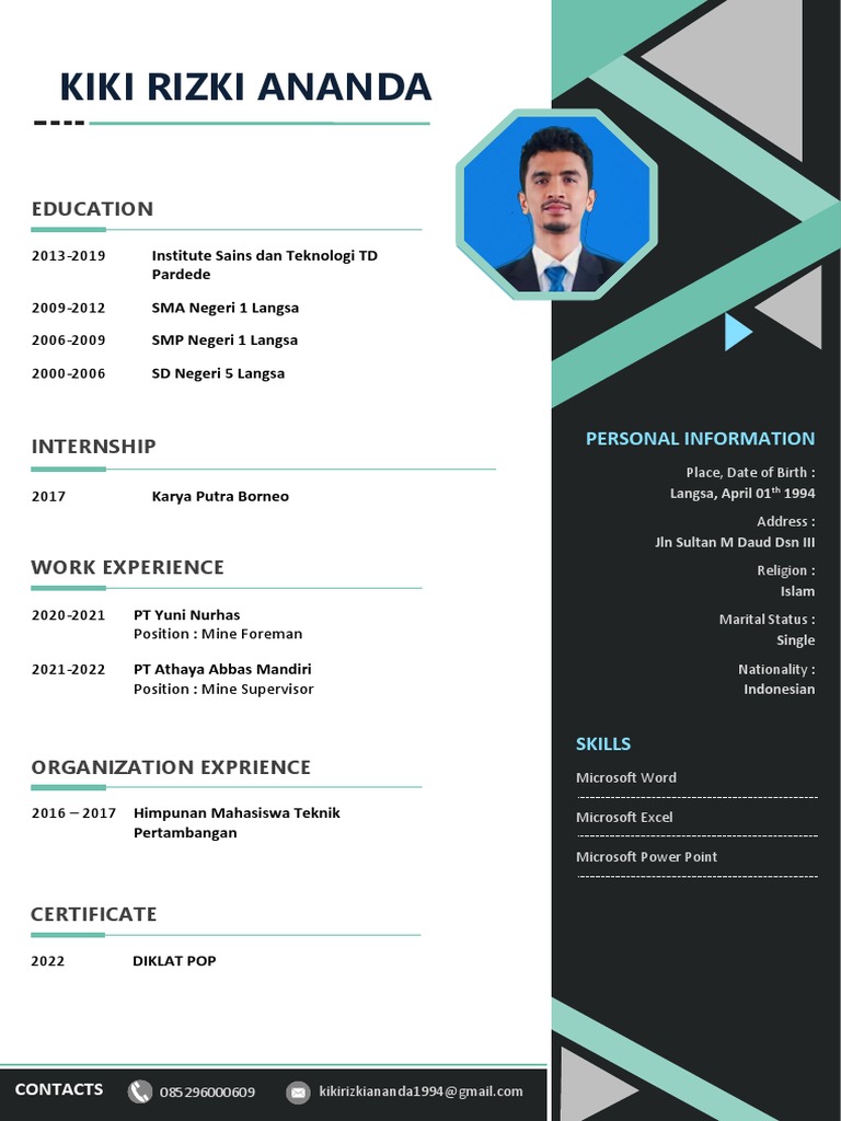 Cv Kiki Rizki Ananda 2 Pdf