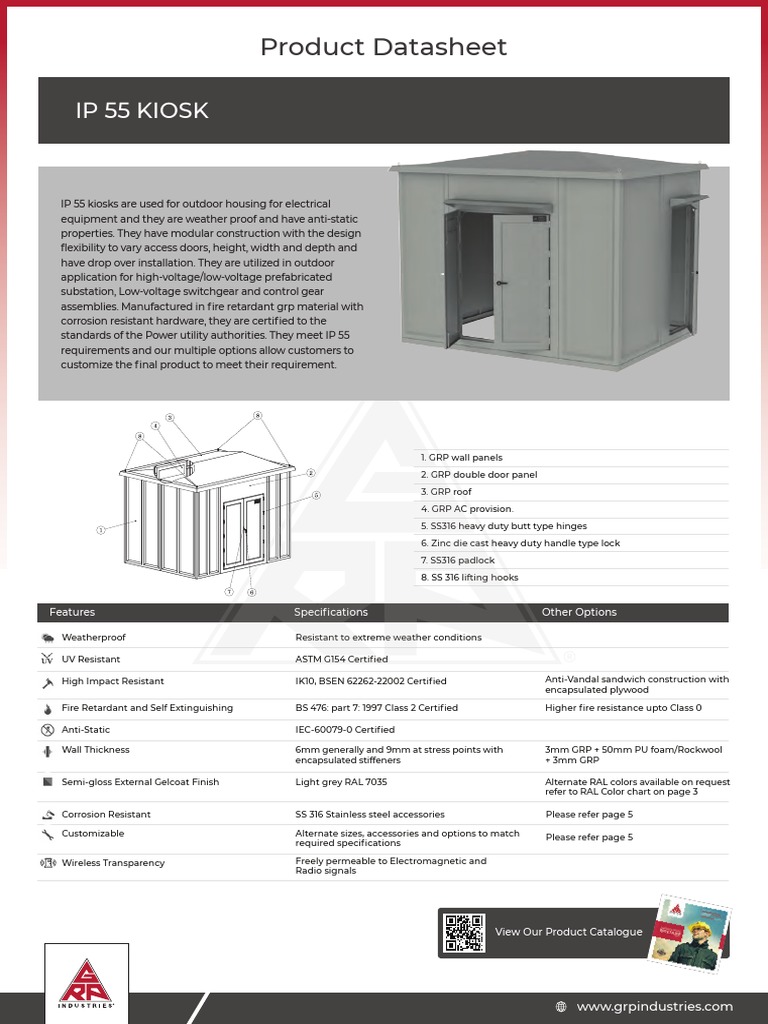 Ip 55 Kiosk | PDF | Door | Fiberglass