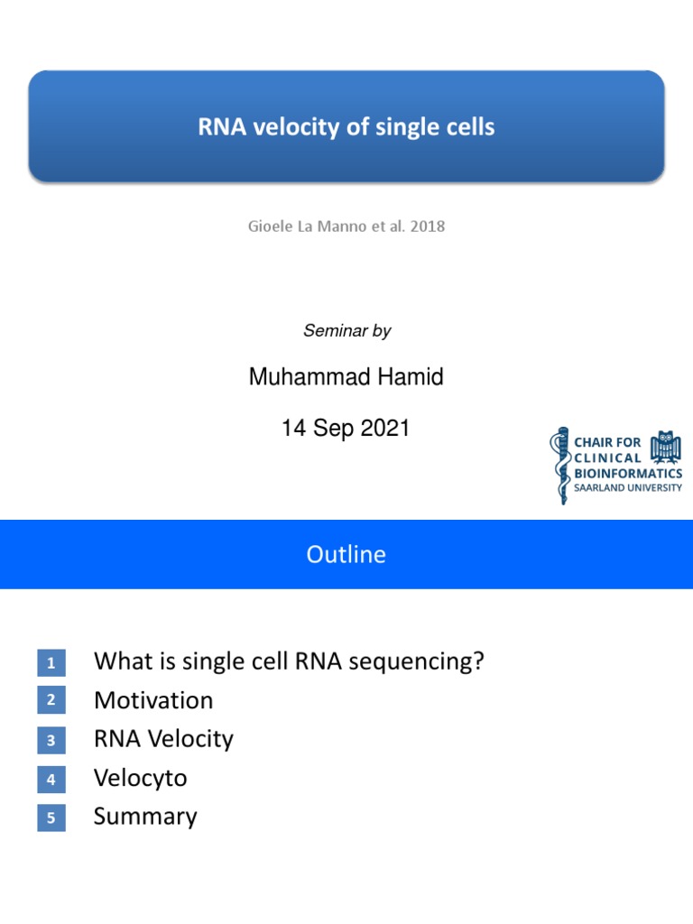 RNA Velocity of Single Cells | PDF | Rna Splicing | Systems Biology