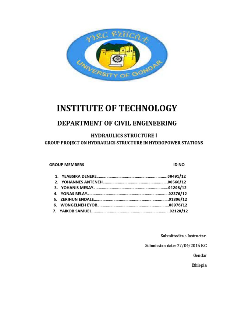 HS1 Project File | PDF | Hydroelectricity | Turbine