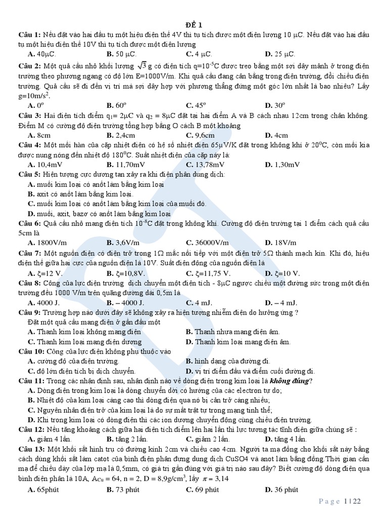 ĐÊ-ÔN-TẬP-HK1-LỚP-11 | PDF