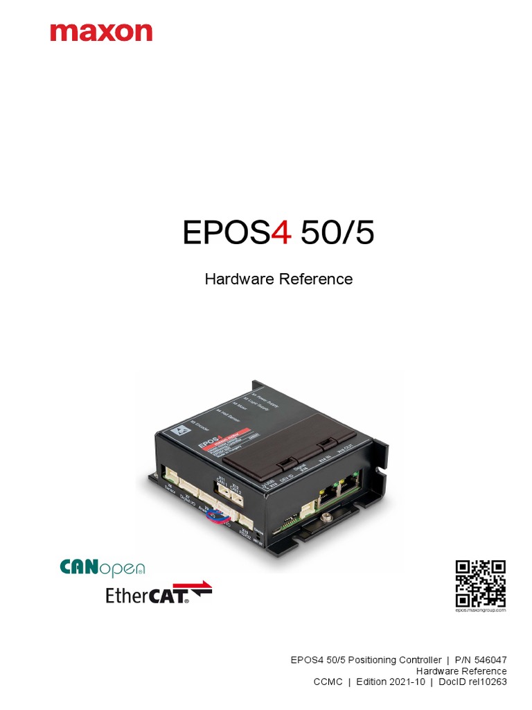 EPOS4 50 5 Hardware Reference en | PDF | Power Supply | Electromagnetic Compatibility