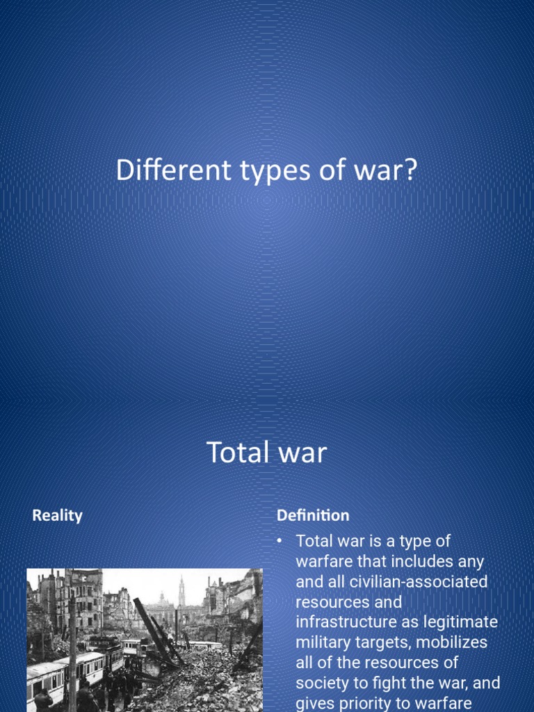 Different Types of War | PDF