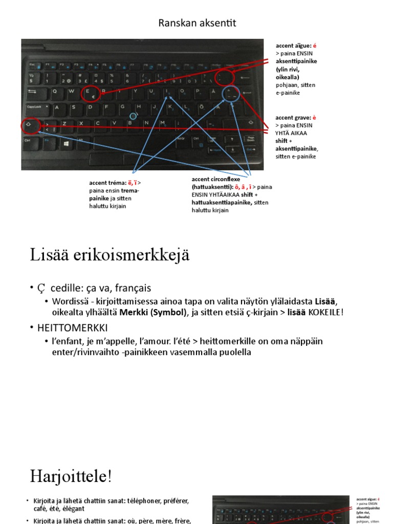 Ranskan Aksentit | PDF