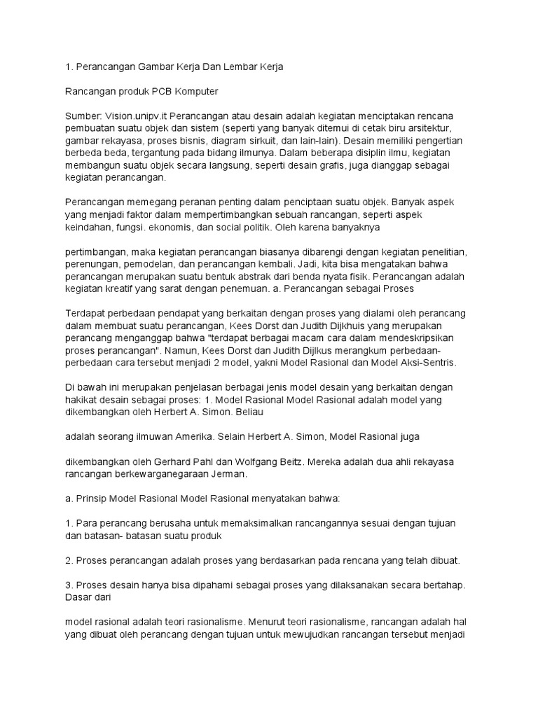 Jenis-jenis Perancangan dalam Desain | PDF | Komputer