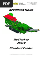 McCloskey J50 Technical Specification | PDF