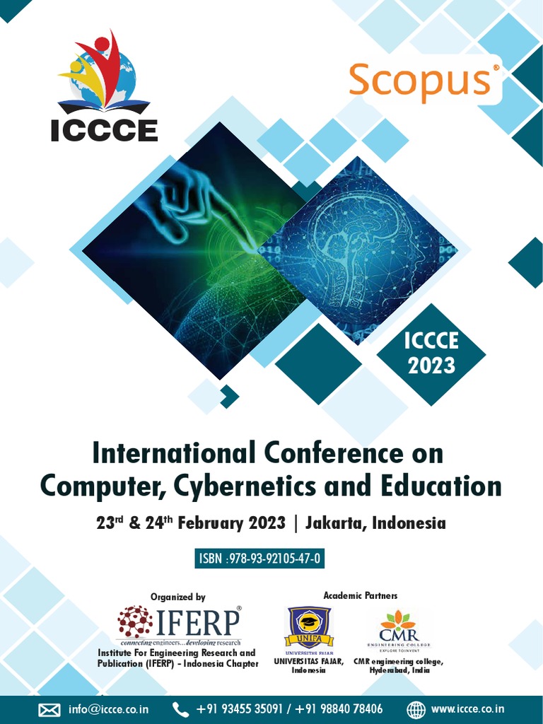 Iccce Broucher | PDF | Academic Journal | Artificial Intelligence