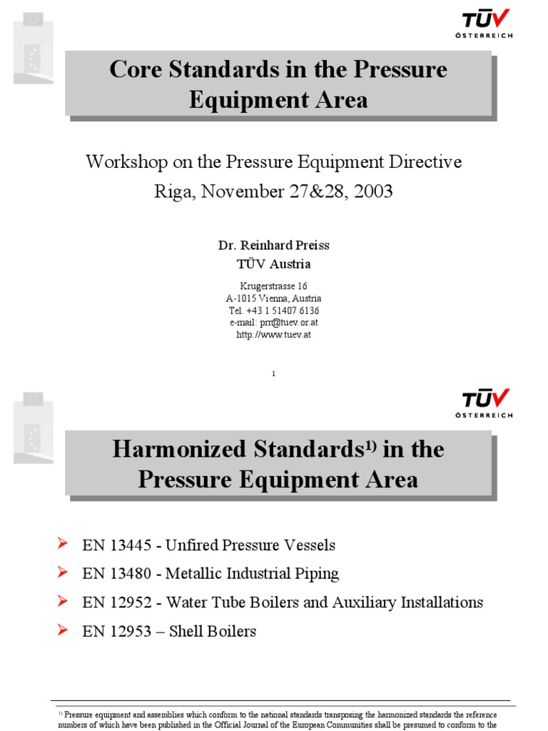 Core Standards for Pressure Equipment | PDF | Fatigue (Material ...