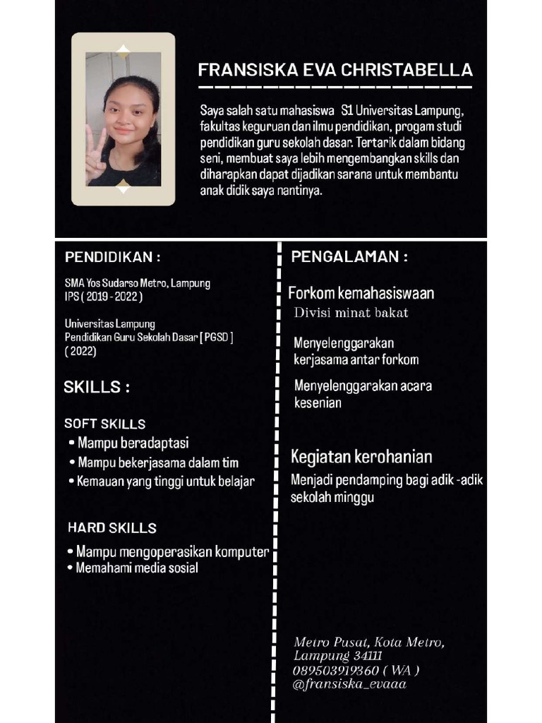 Fransiska Eva Christabella - CV | PDF