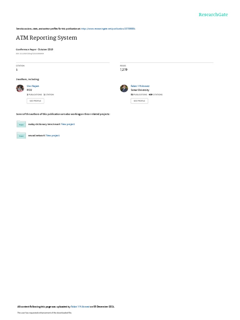 ICSEngT 2019 8906494 | PDF | Automated Teller Machine | Software Development Process