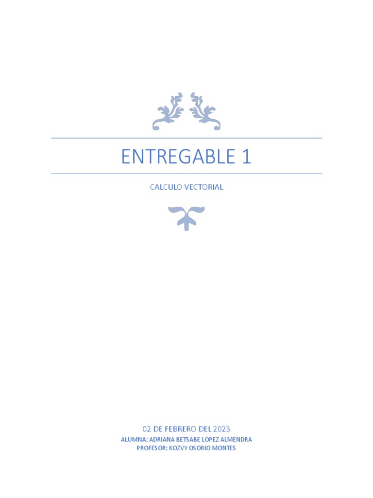 Entregable 1, UNITEC, Calculo Vectorial | PDF | Derivado | Matemáticas Aplicadas