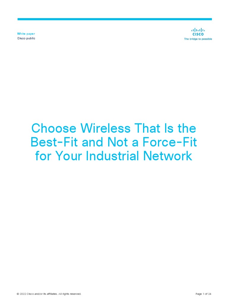 Wireless Operations Ind Network WP | PDF | Wi Fi | Computer Network