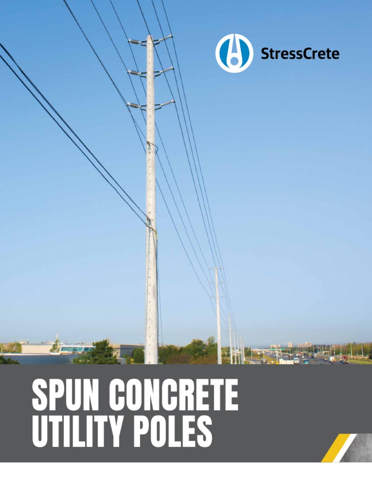 StressCrete Spun Concrete Utility Poles Brochure | PDF | Concrete ...