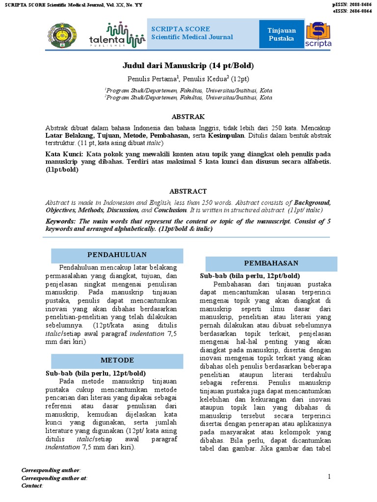 Template Tinjauan Pustaka | PDF