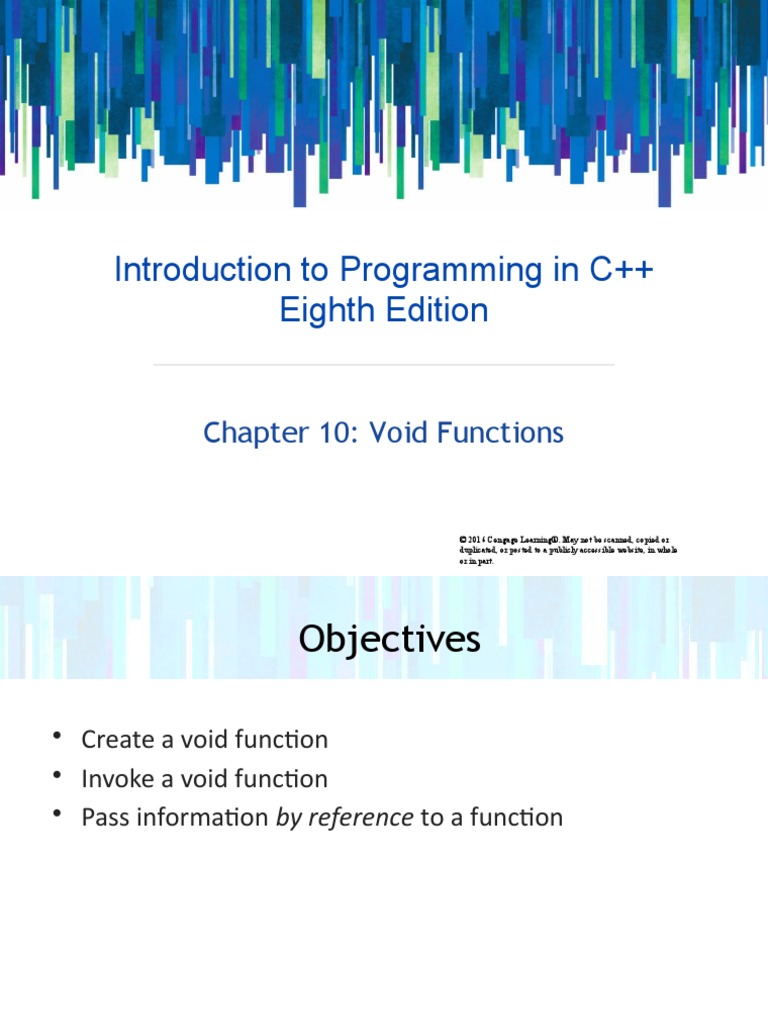 Chapter 10 Void Functions | PDF | Parameter (Computer Programming) | Variable (Computer Science)