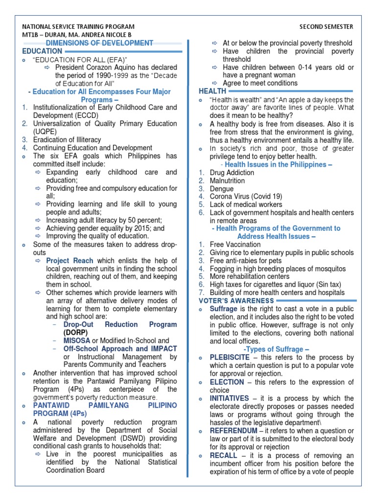 NSTP 2 - Module 1 | PDF | Entrepreneurship | Elections